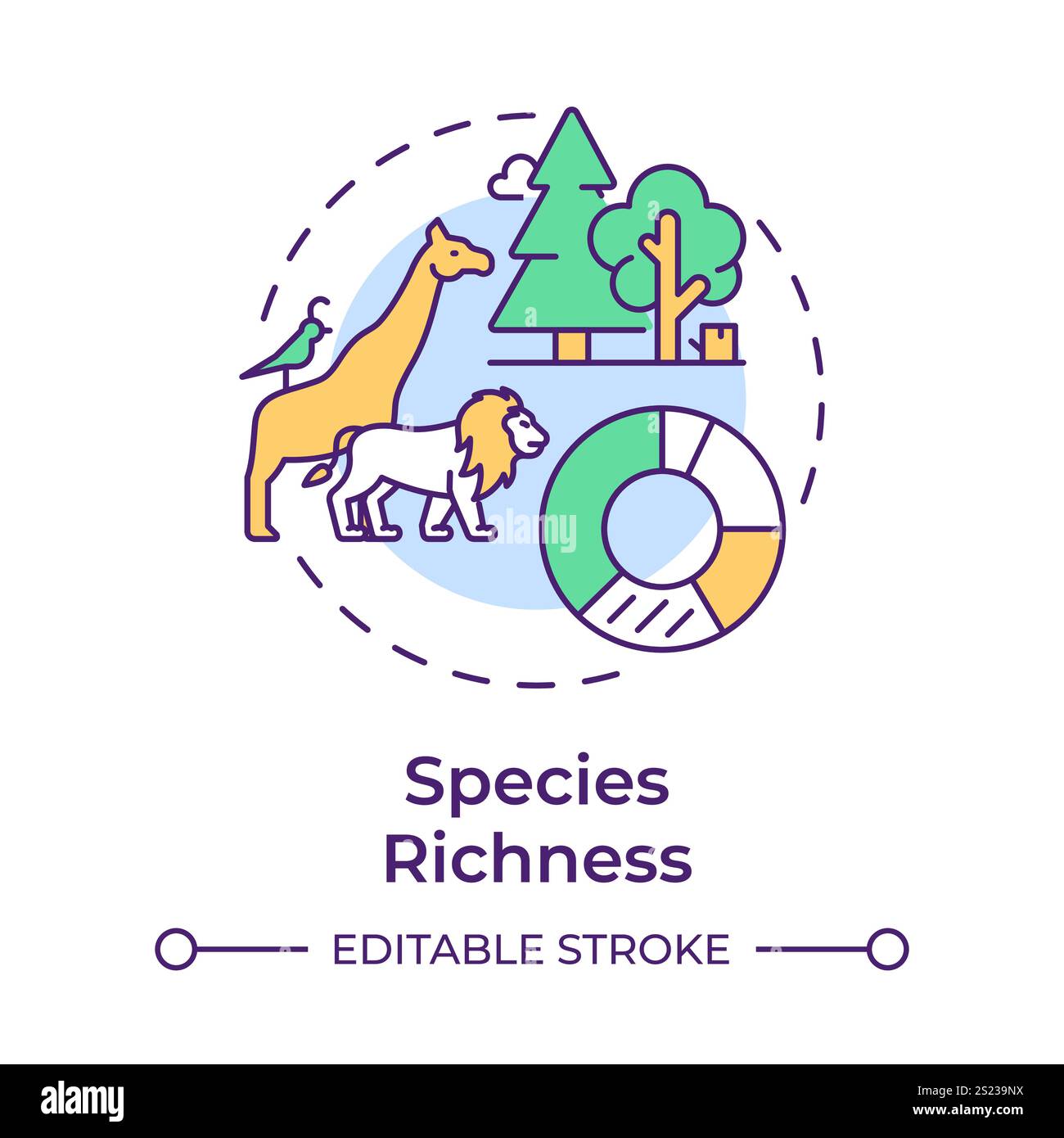 Species richness multi color concept icon Stock Vector Image & Art - Alamy