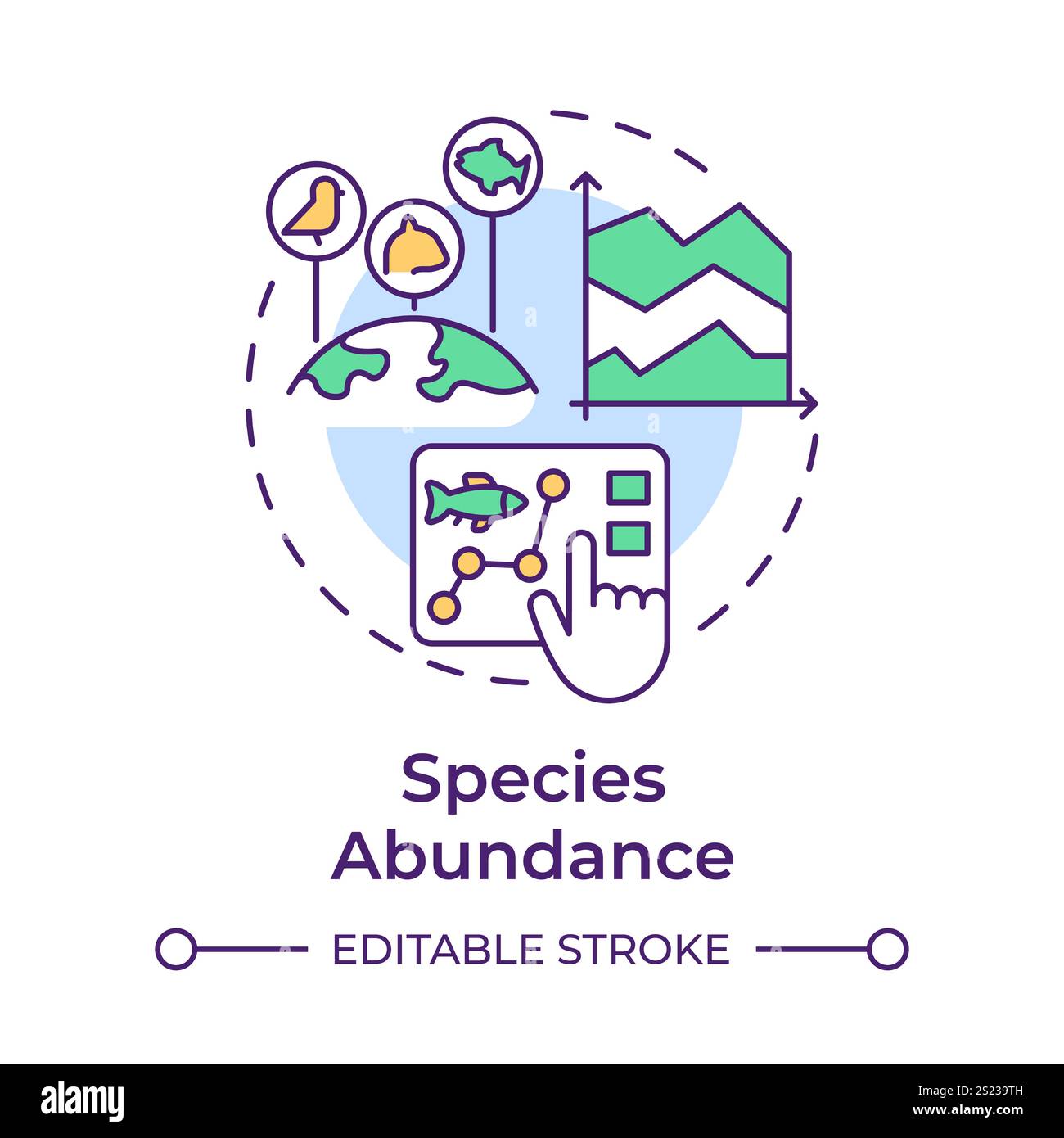 Species abundance multi color concept icon Stock Vector Image & Art - Alamy