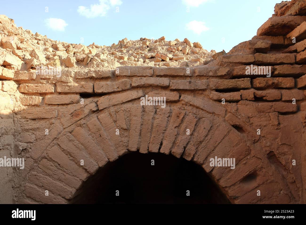 walls and bricks in the excavation site in the Ancient City of Uruk ...