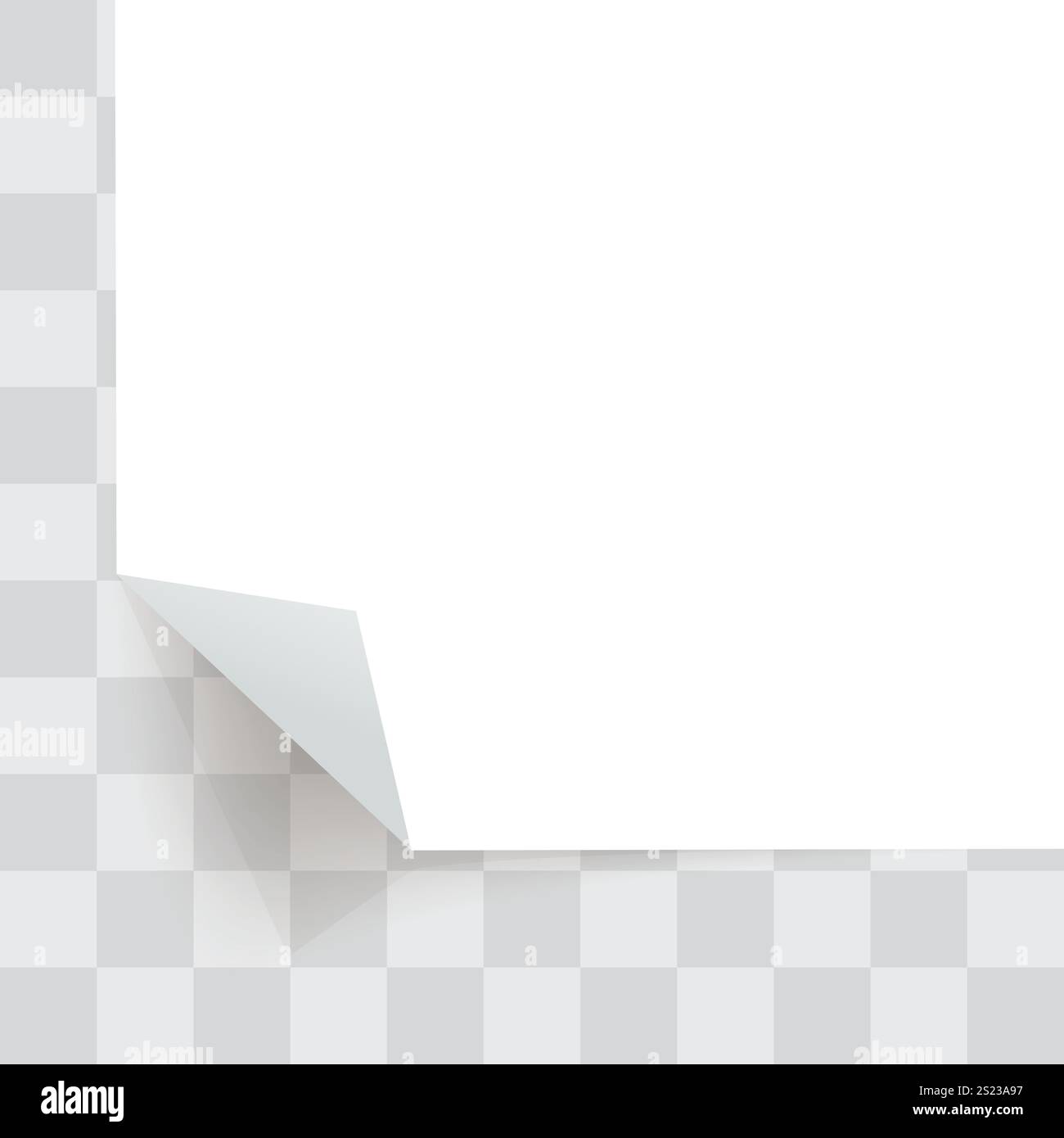 a paper folded corner on template back Stock Vector Image & Art - Alamy
