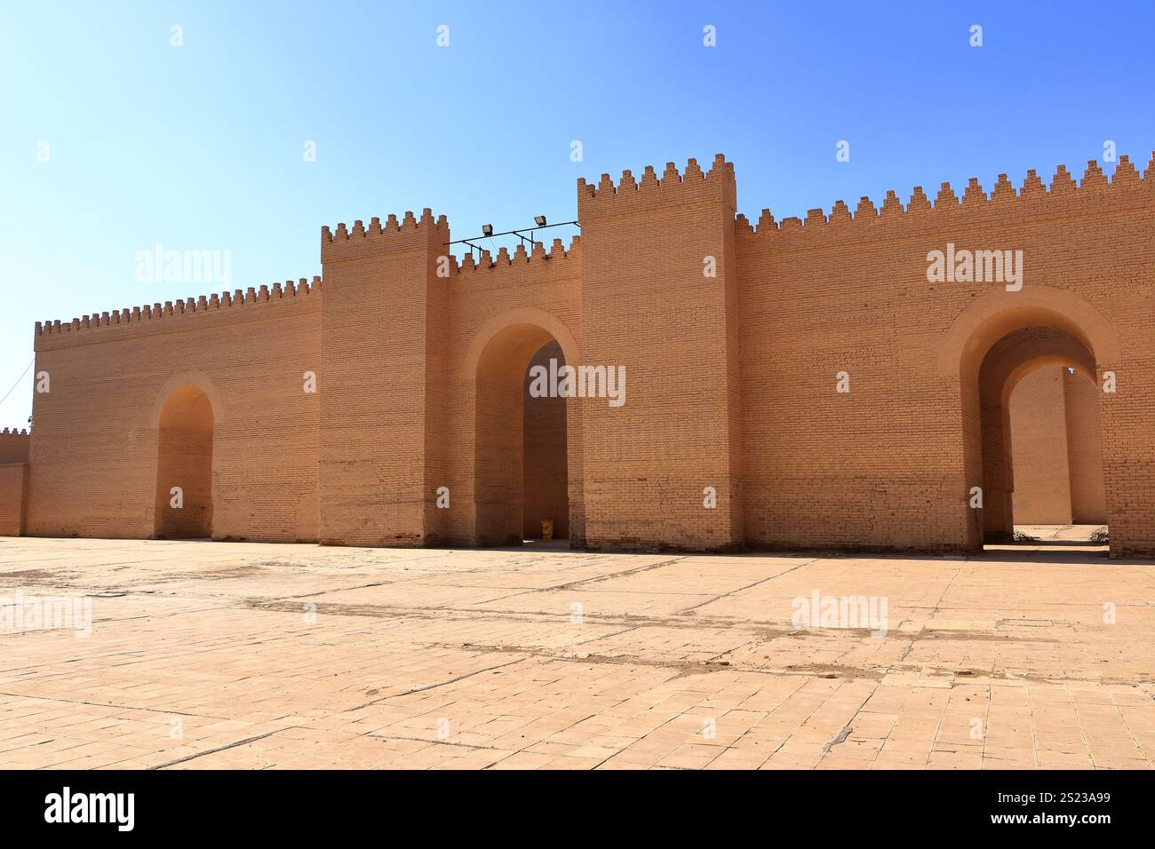 old walls of the ancient city of Babylon in Iraq Stock Photo - Alamy
