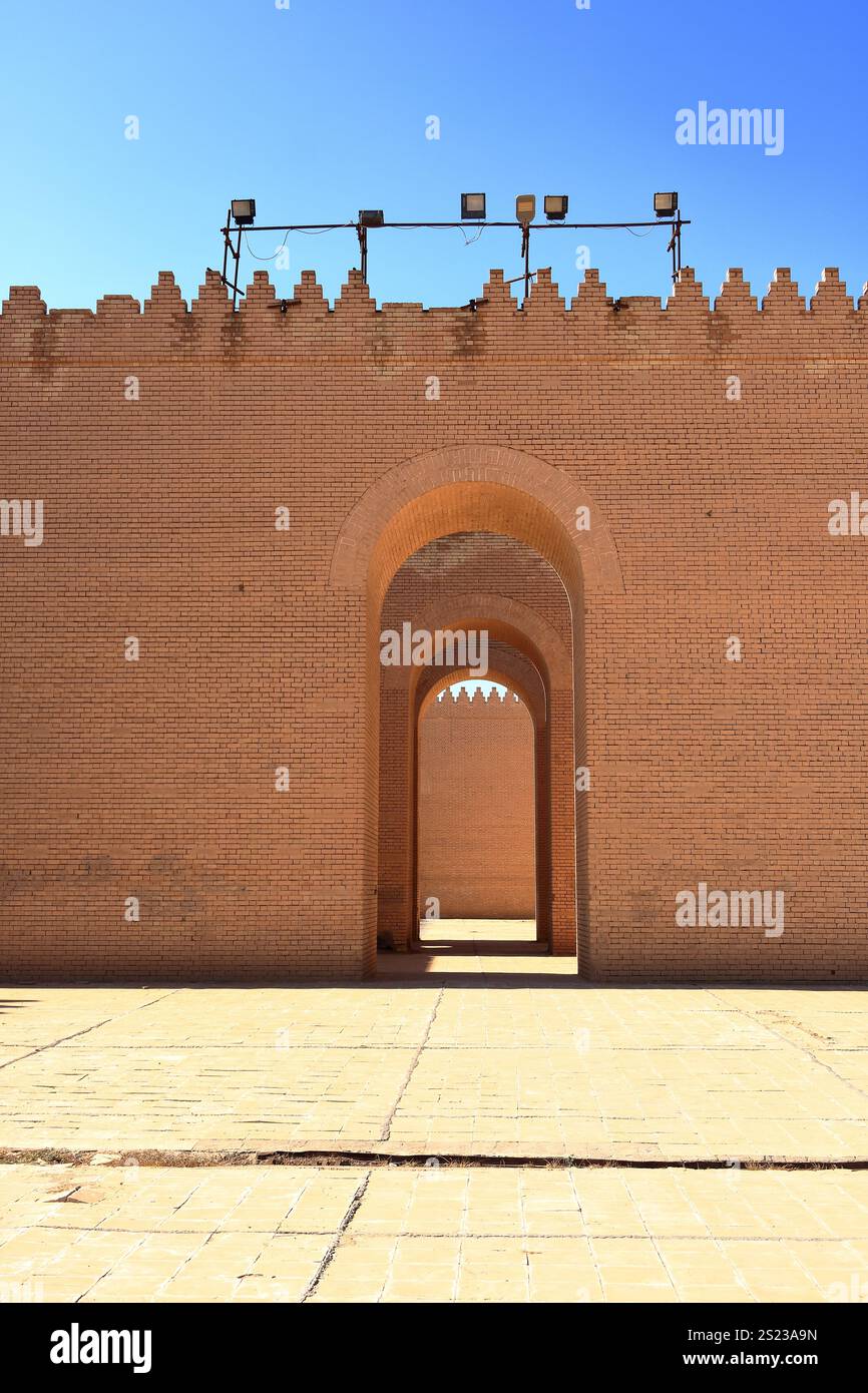 old walls of the ancient city of Babylon in Iraq Stock Photo - Alamy