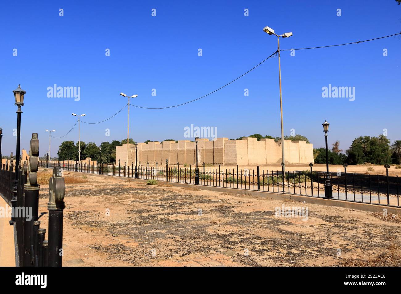 the Street of Procession in the ancient city of Babylon, iraq Stock ...