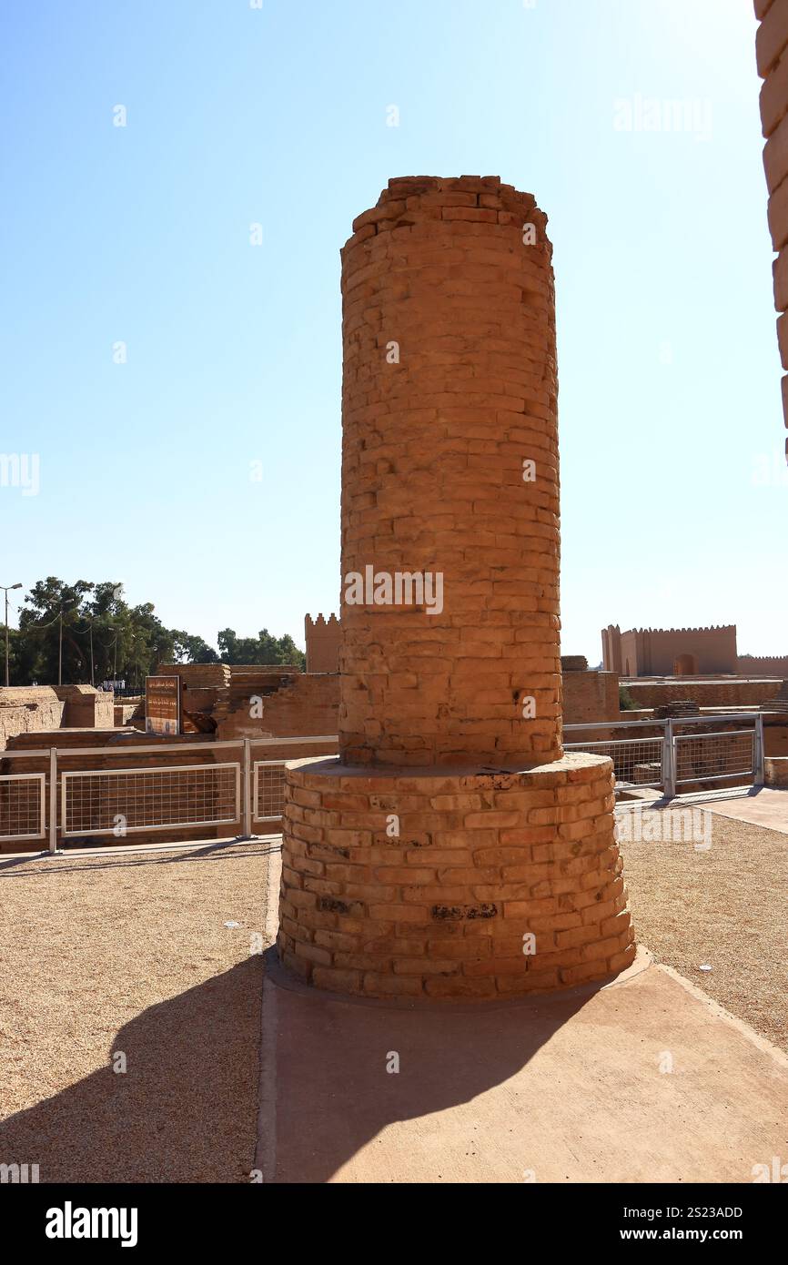 the Street of Procession in the ancient city of Babylon, iraq Stock ...