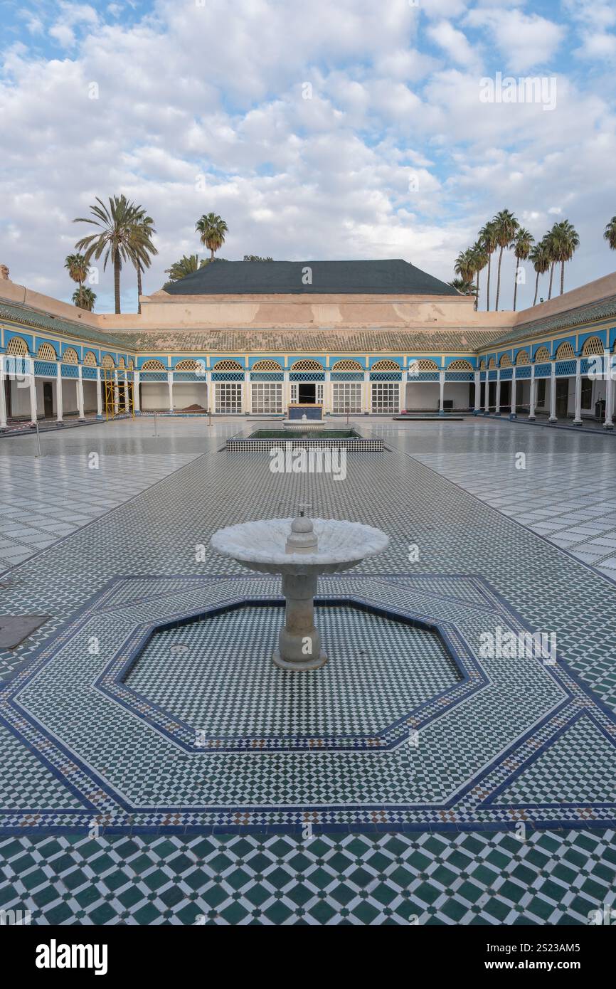 Marrakesh, Morocco - 27th Dec 2024 - The Bahia Palace is a mid to late ...
