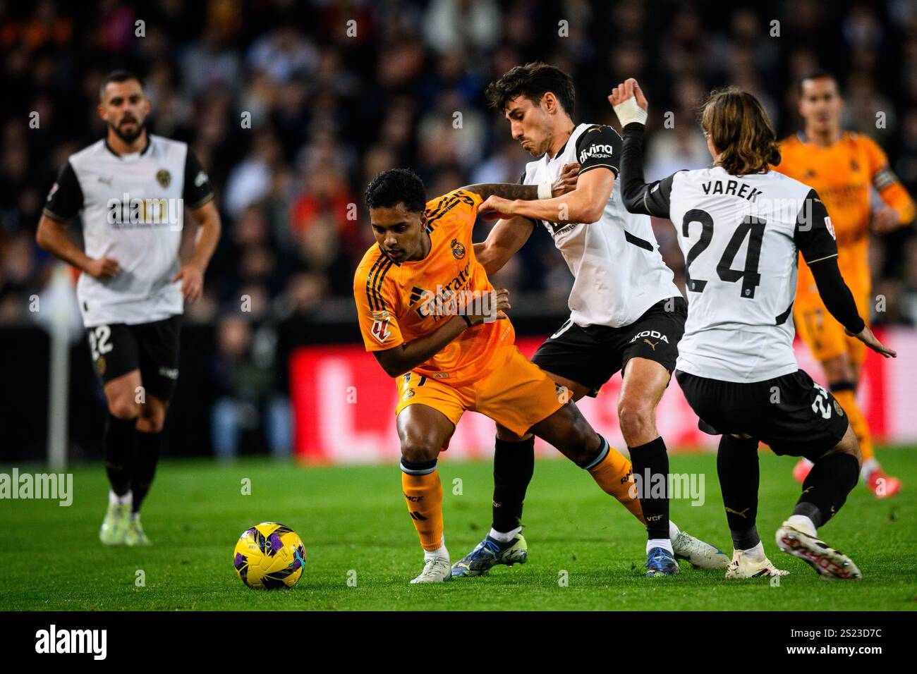 Real Madrid's Brazilian player Rodrygo Goes during a La Liga match ...