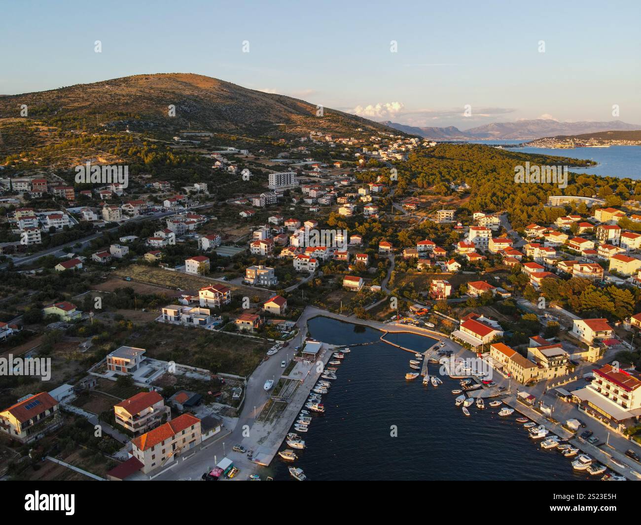 Drone over landscape adriatic sea hi-res stock photography and images ...