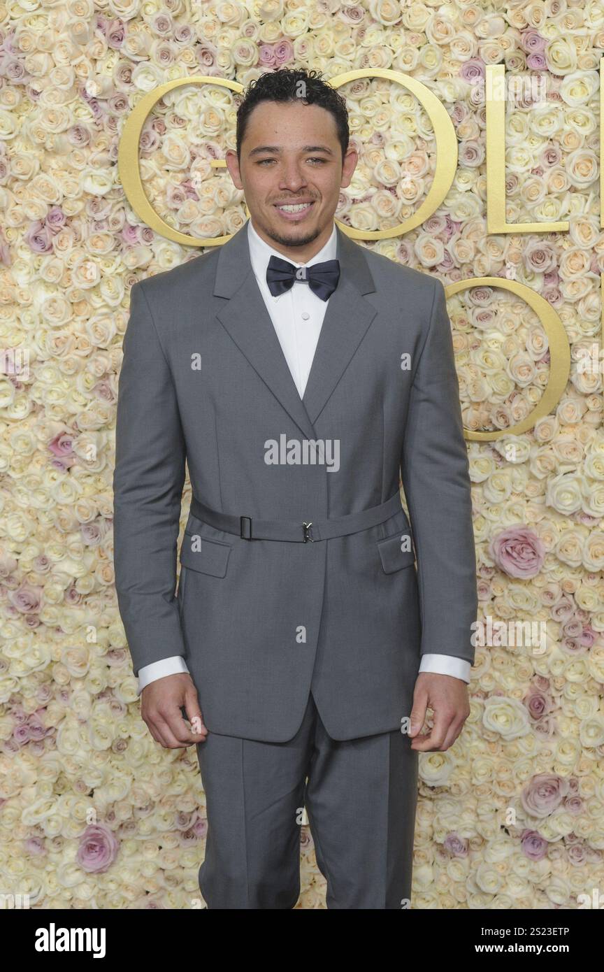 Ca. 05th Jan, 2025. Anthony Ramos at arrivals for 82nd Golden Globe ...