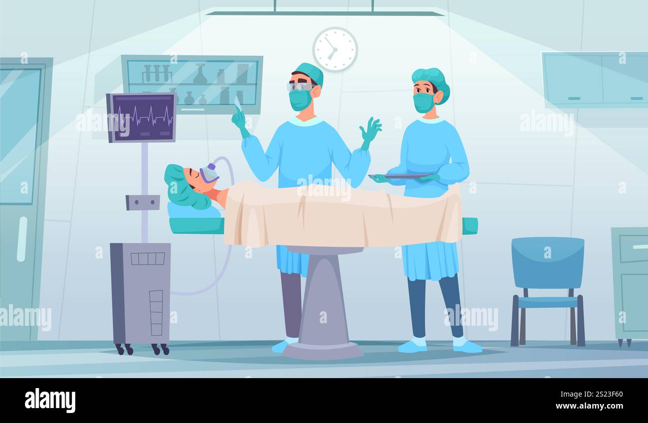 Doctor assistant surgical Stock Vector Images - Alamy