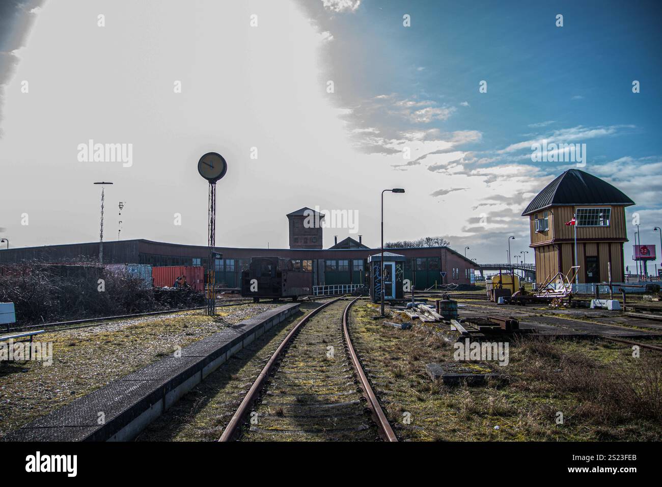 Gedser Remise, a 12-track ring remise used for parking trains, is ...