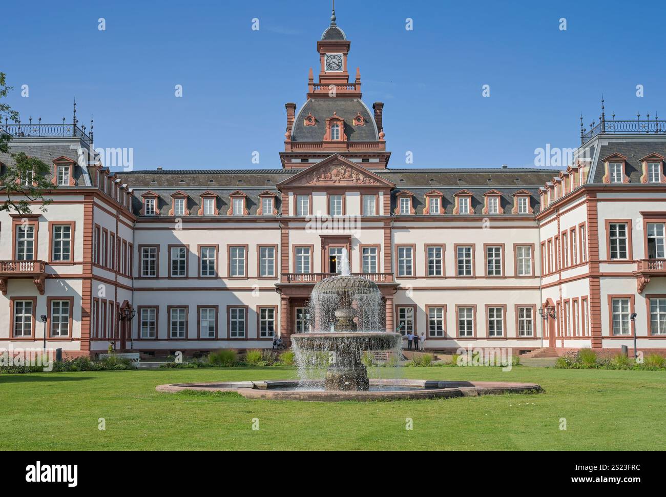 Schloss Philippsruhe, Frontansicht, Hanau, Hessen, Deutschland ...