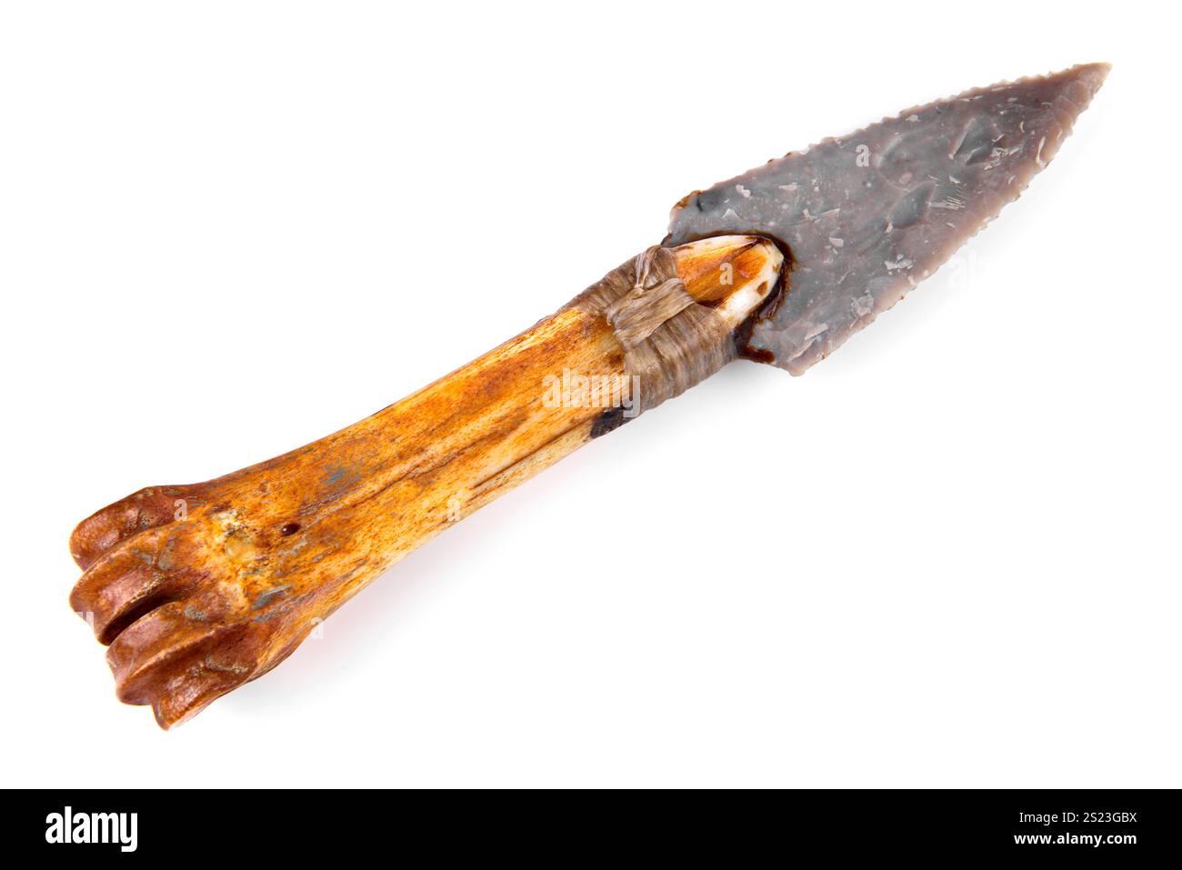 Stone age weapon bone Cut Out Stock Images & Pictures - Alamy