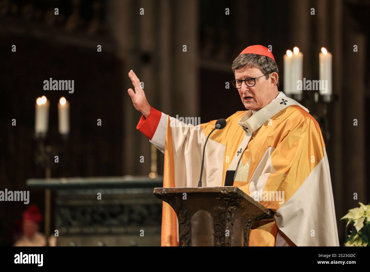 06 January 2025, North Rhine-Westphalia, Cologne: Cologne Cardinal ...
