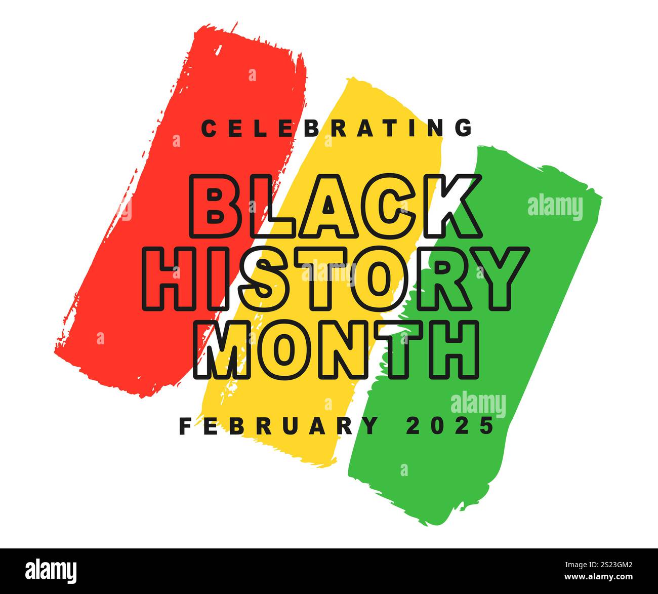 Black History Month 2025 African American Banner Stock Vector Image ...