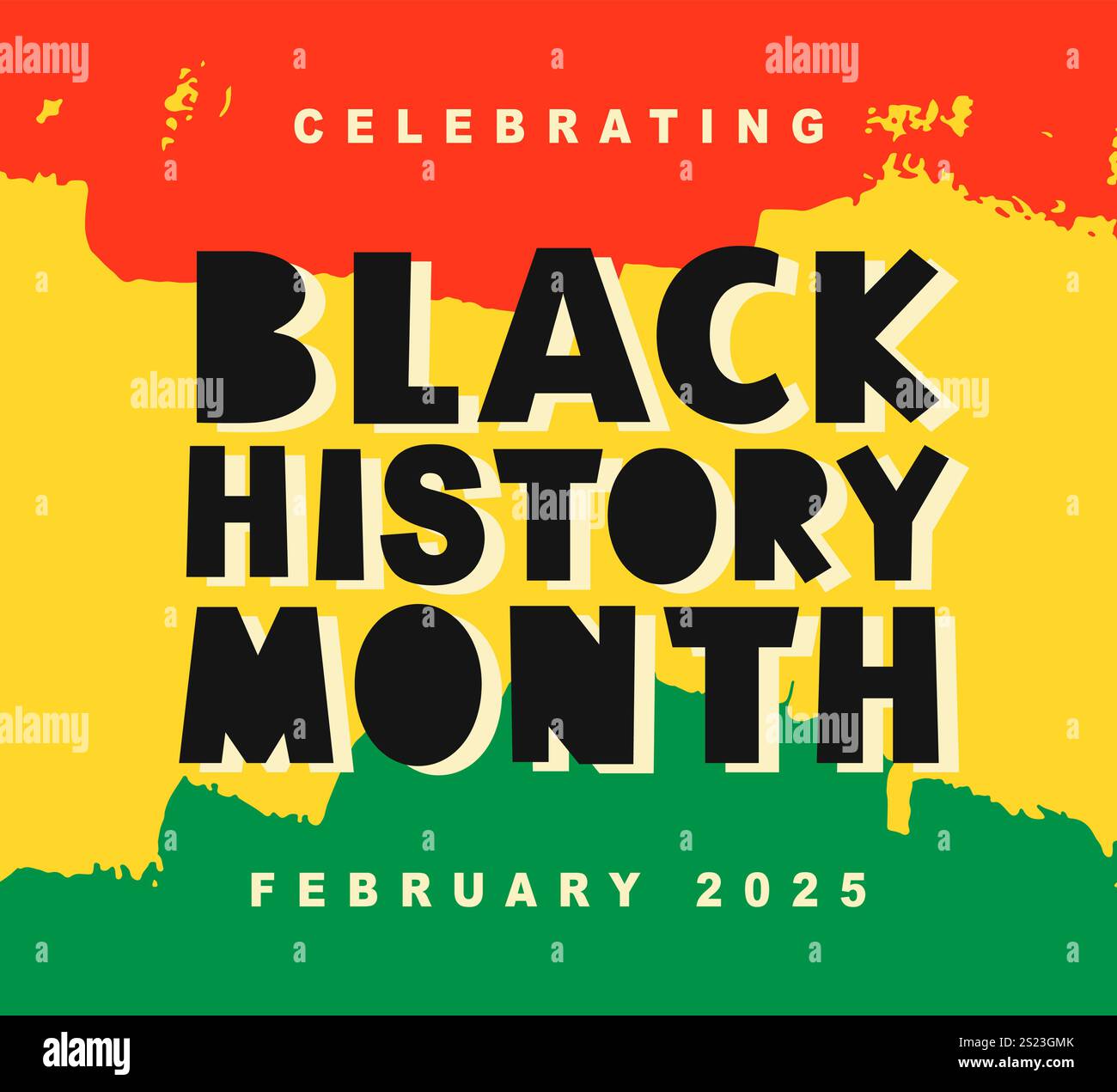 Black History Month 2025 African American Banner Stock Vector Image ...