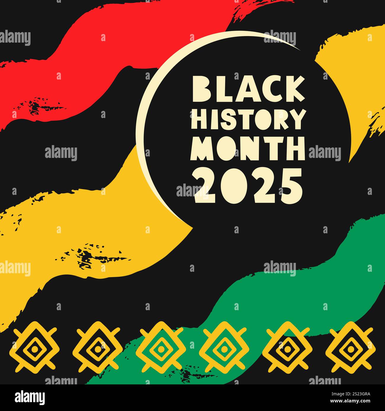 Black History Month 2025 African American Banner Stock Vector Image ...