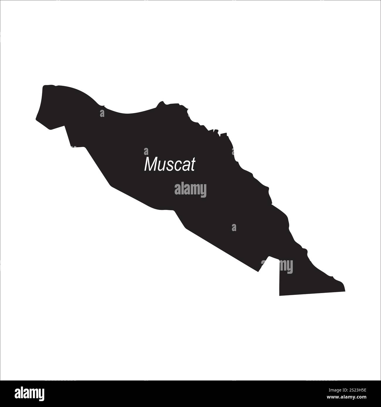 map of muscat, oman vector illustration symbol design Stock Vector ...