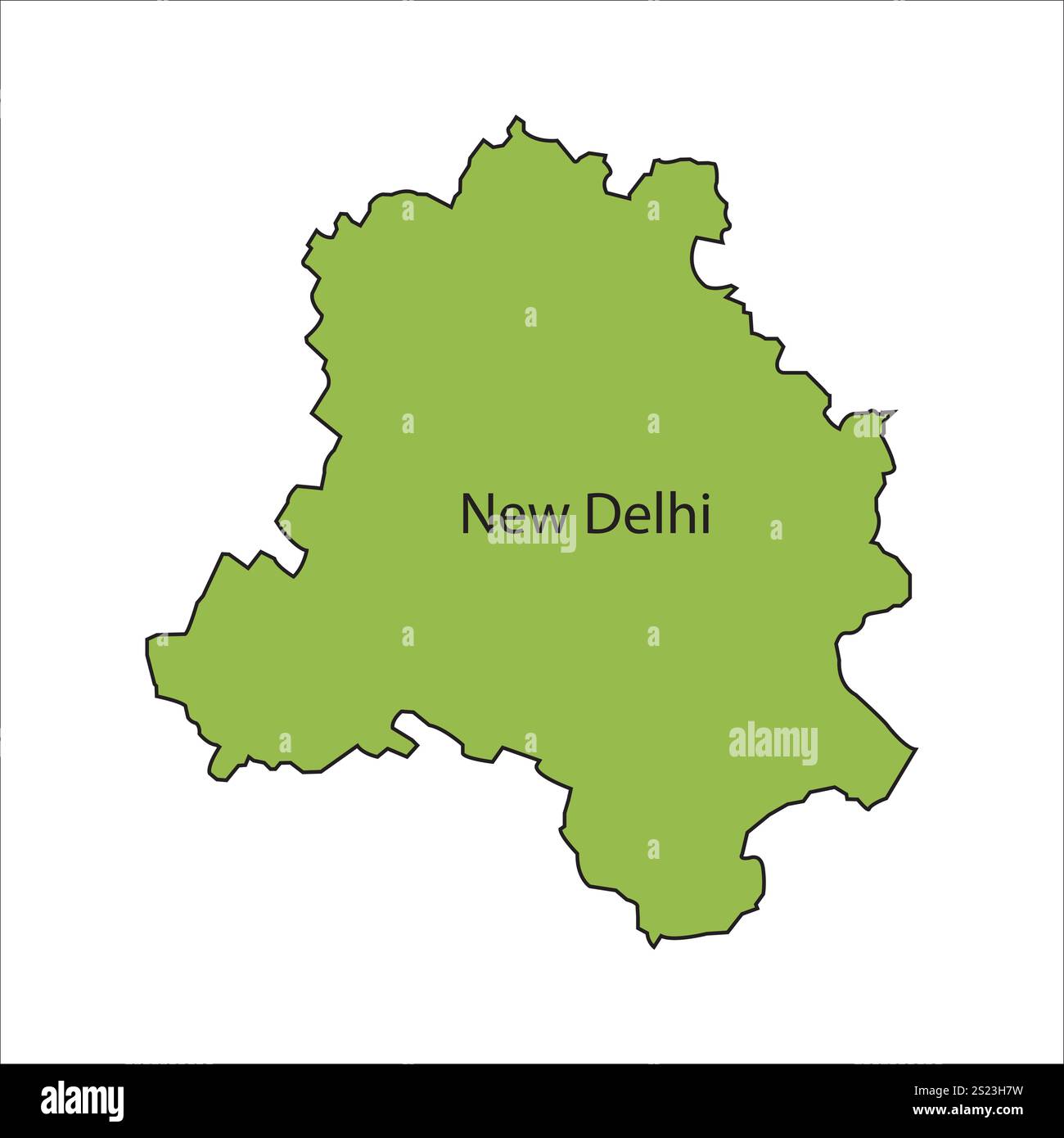 Map of New Delhi vector illustration symbol design Stock Vector Image ...