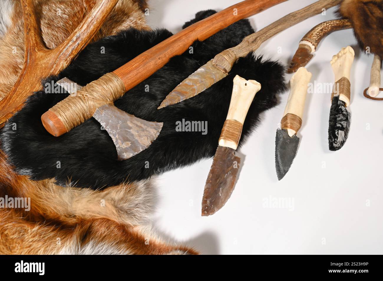 Set stone age tools hi-res stock photography and images - Alamy