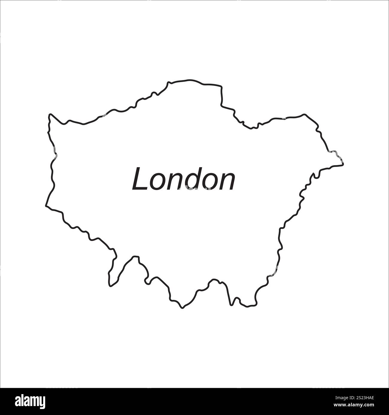Map of London vector illustration symbol design Stock Vector Image ...