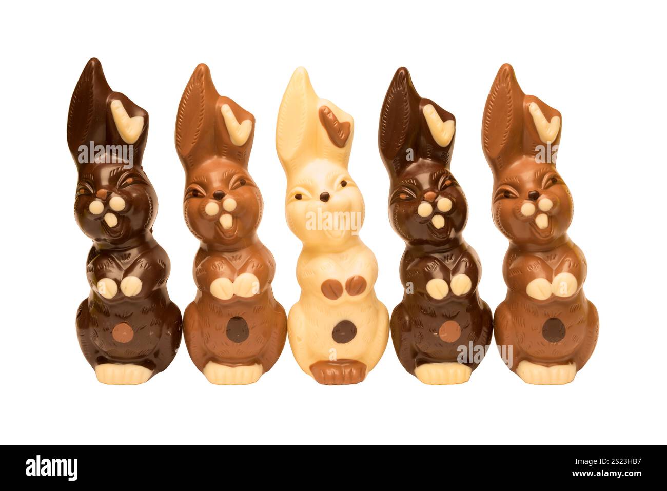 Cute bunnies in spring Cut Out Stock Images & Pictures - Alamy