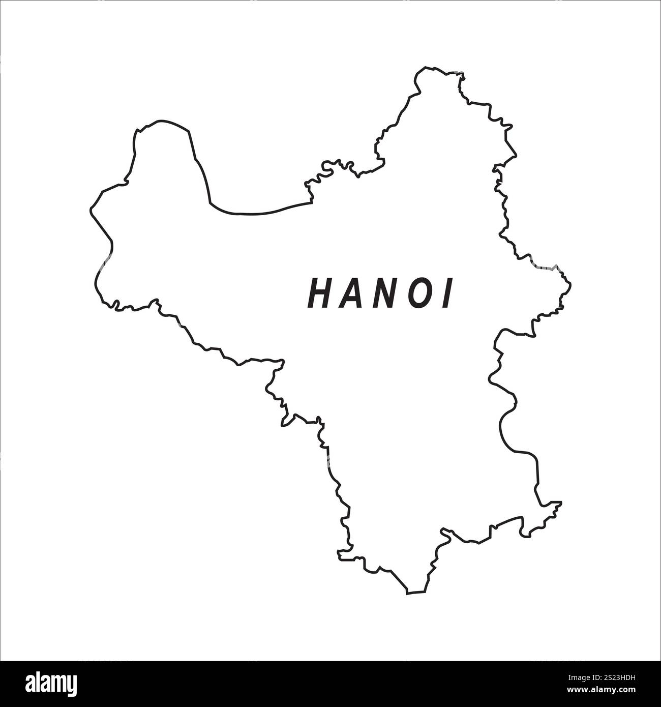 map of hanoi, vietnam vector illustration design Stock Vector Image ...