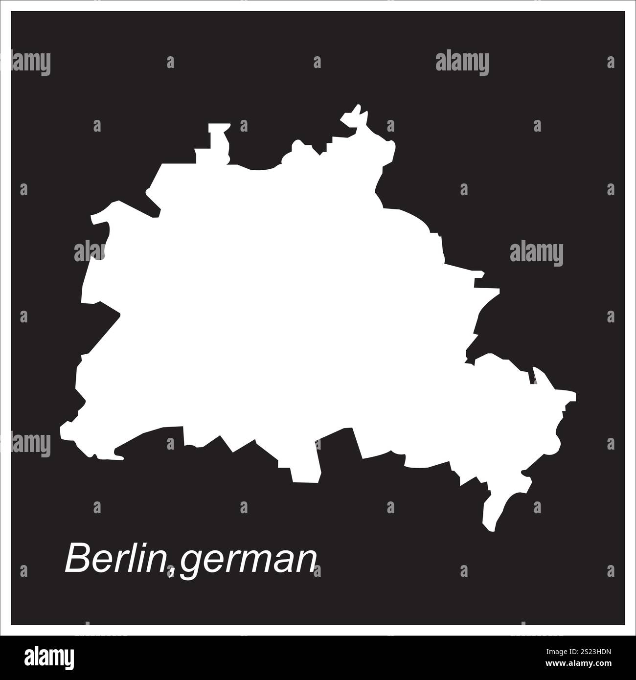 Berlin city map vector illustration symbol design Stock Vector Image ...
