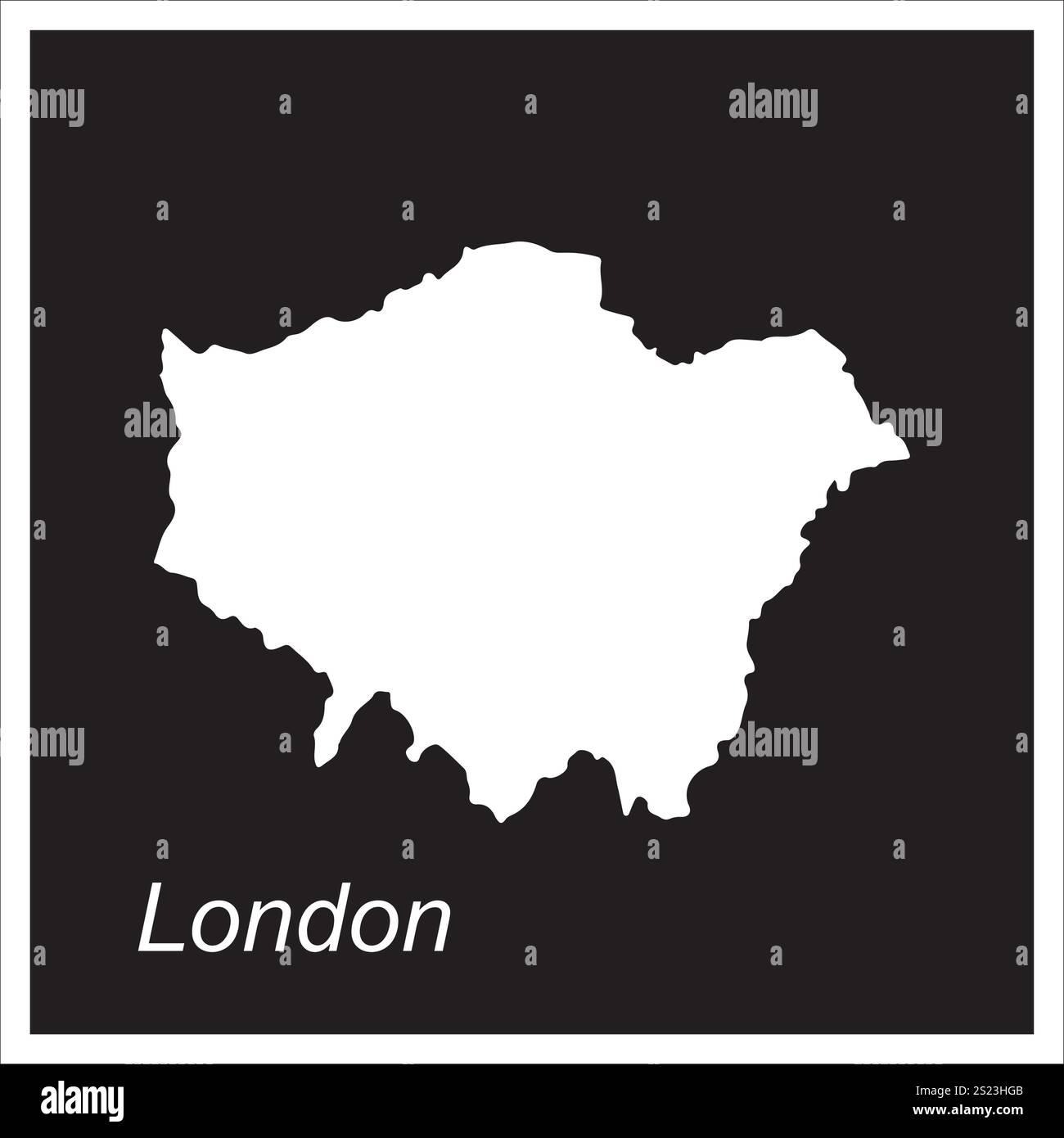 Map of london cut out hi-res stock photography and images - Alamy