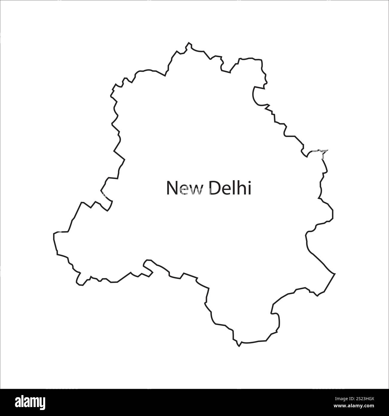 Map of New Delhi vector illustration symbol design Stock Vector Image ...