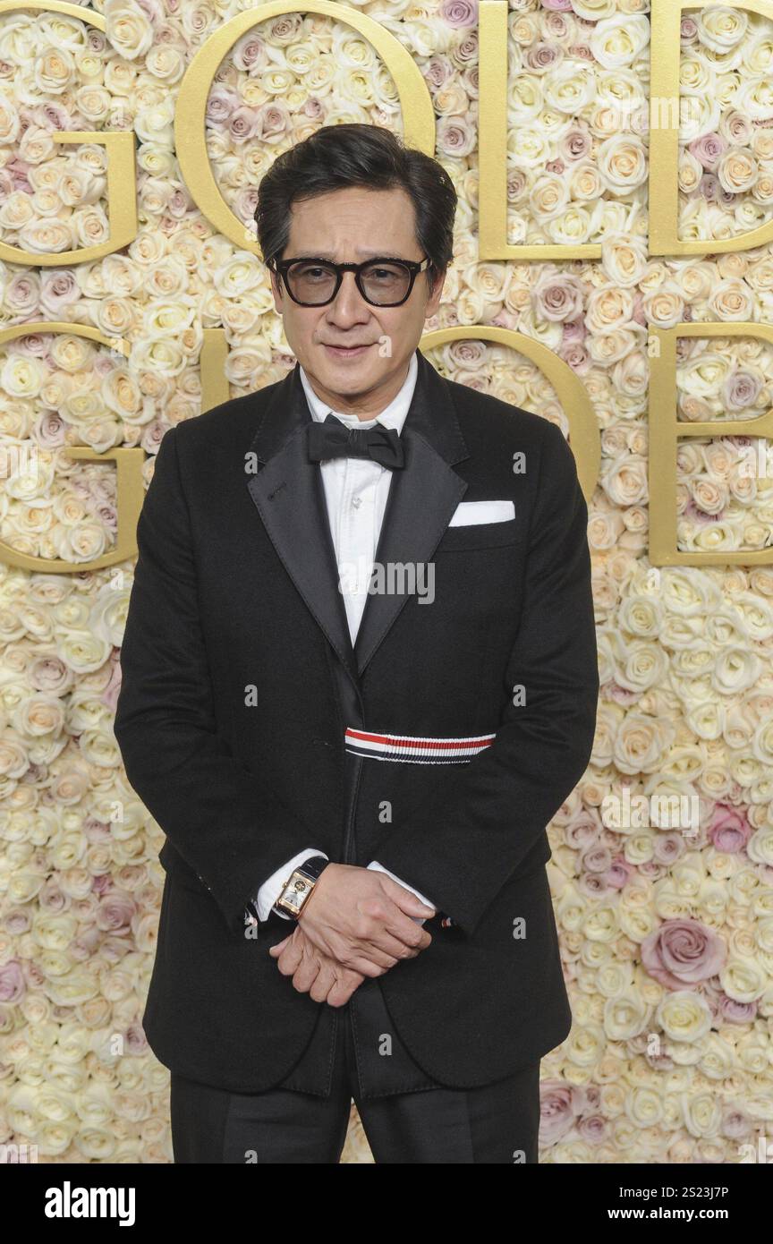 Ca. 05th Jan, 2025. Ke Huy Quan at arrivals for 82nd Golden Globe ...