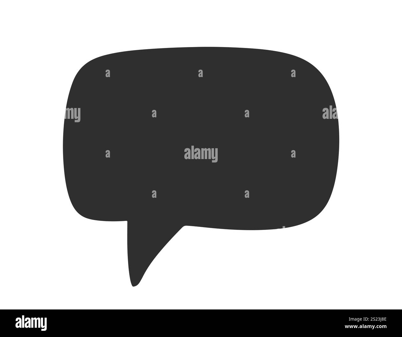 Chat Speech Bubble Message Text Cloud Vector Shape Stock Vector Image ...