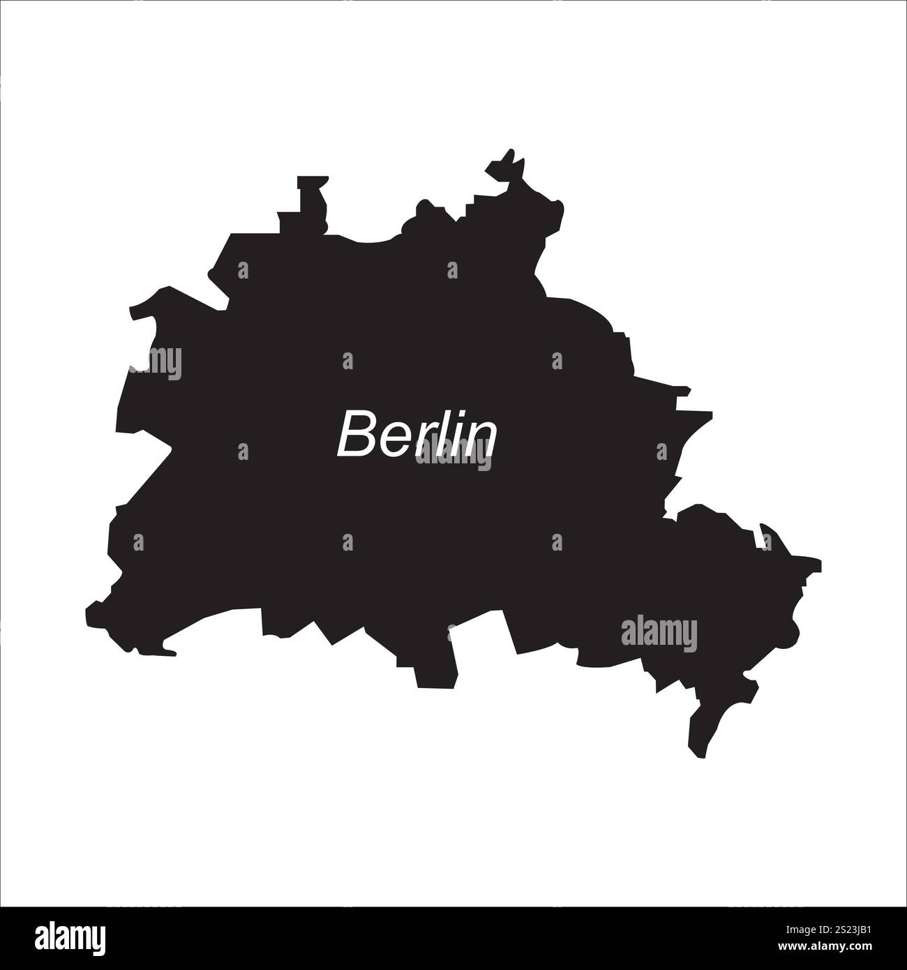 Berlin city map vector illustration symbol design Stock Vector Image ...