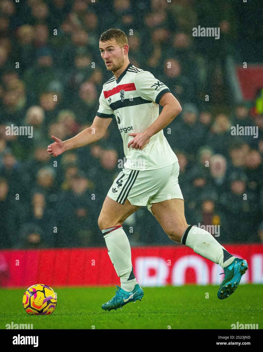 Matthijs de Ligt of Manchester United is seen in action during the ...