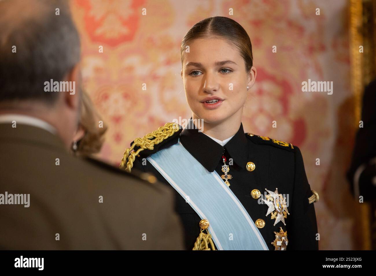 Princess Leonor, during the Military Easter, at the Royal Palace ...