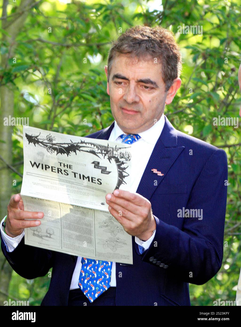 Rowan Atkinson at the Chelsea Flower Show in London - 19 May 2014 Stock ...