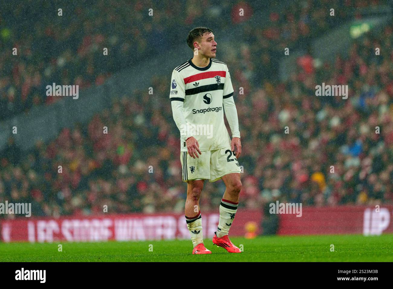 Manchester United's Manuel Ugarte is seen during the Premier League ...