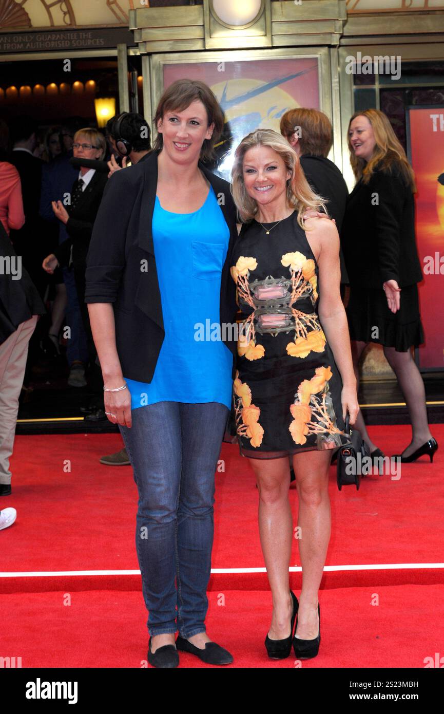 Miranda Hart & Sarah Hadland the Press night for "Miss Saigon" held at ...