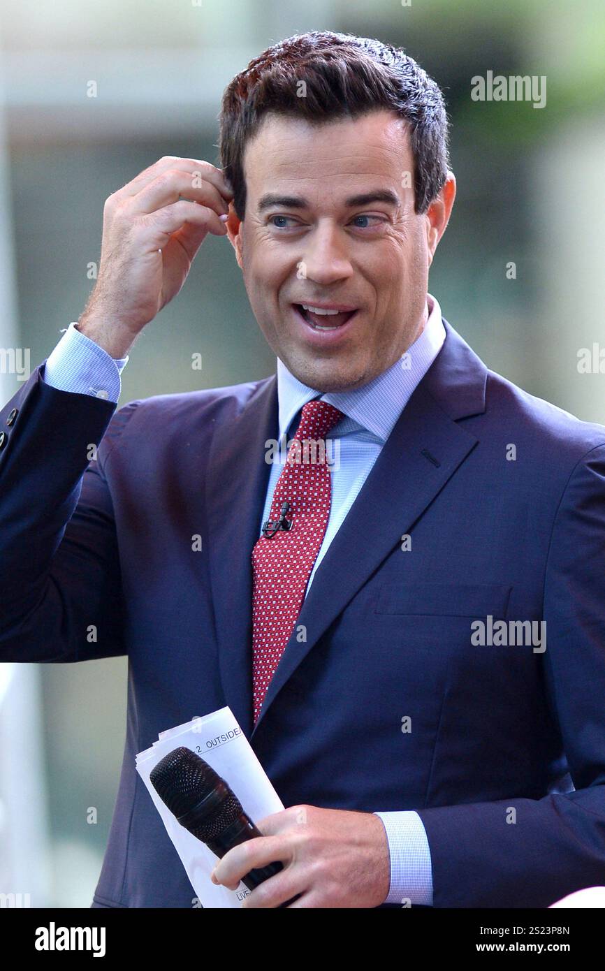 Carson Daly on NBC's 'Today' Show on Rockefeller Plaza in New York City ...
