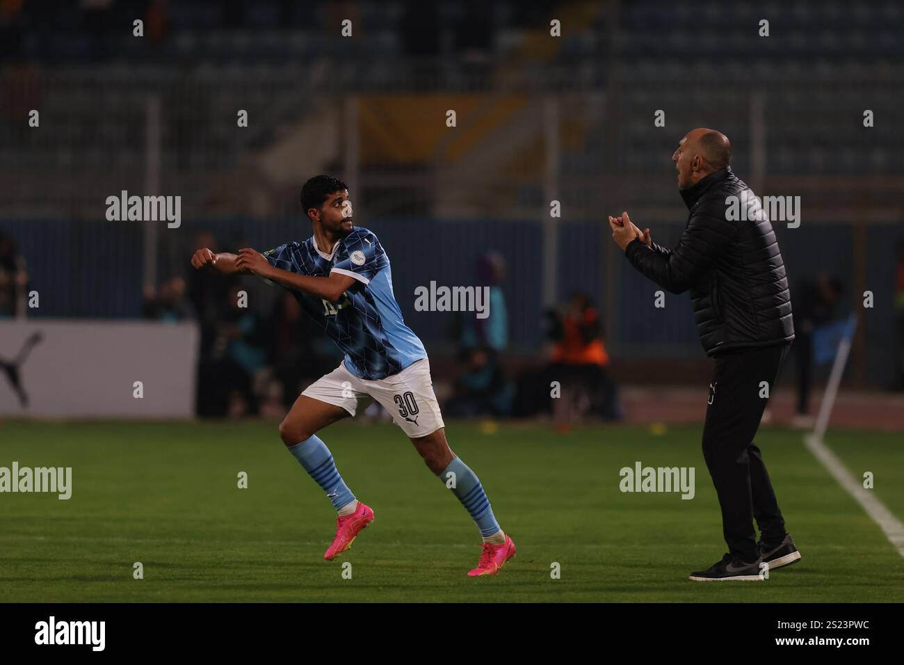 5 JANUARY 2025 - Egypt, Cairo: IBRAHIM ADEL ALY MOHAMED celebrates ...