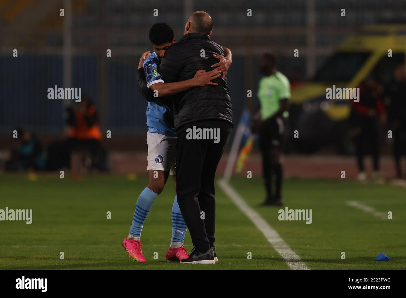 5 JANUARY 2025 - Egypt, Cairo: IBRAHIM ADEL ALY MOHAMED celebrates ...