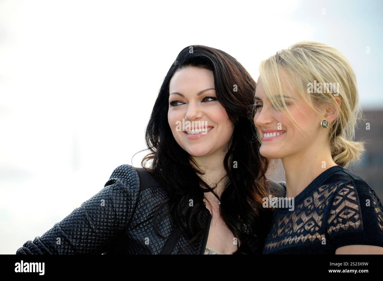 Taylor Schilling and Laura Prepon attends a photocall to launch season ...