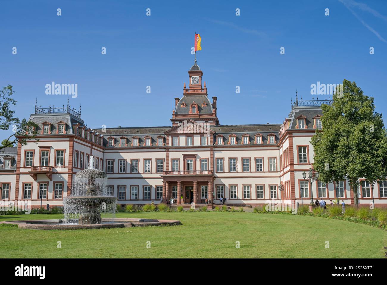 Schloss Philippsruhe, Frontansicht, Hanau, Hessen, Deutschland ...