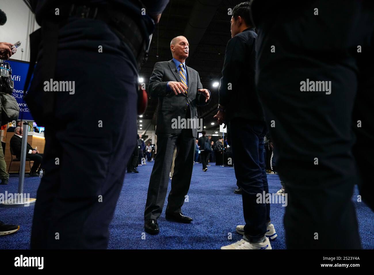 Gary Shapiro, CEO of the Consumer Technology Association, talks during ...