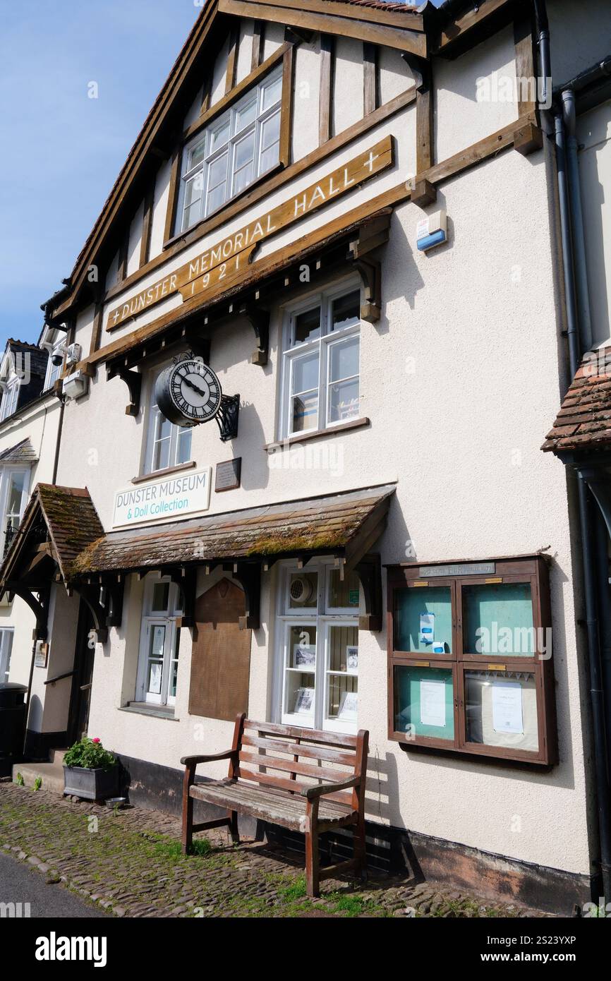 Dunster Museum and Doll Collection, Memorial Hall, High Street, Dunster ...