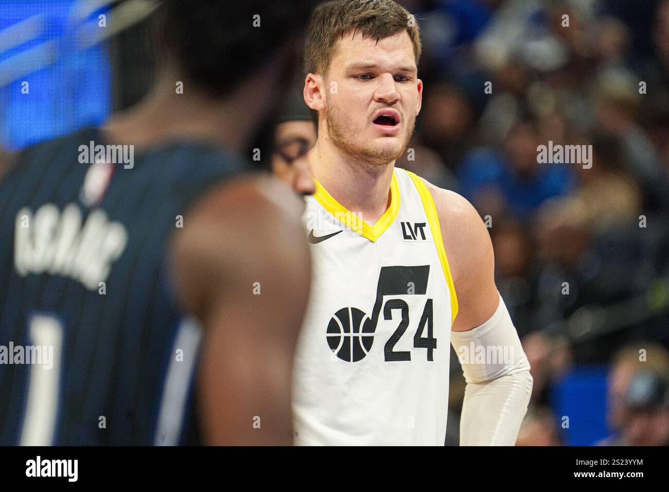 Orlando, Florida, USA, January 5, 2025, Utah Jazz center Walker Kessler ...