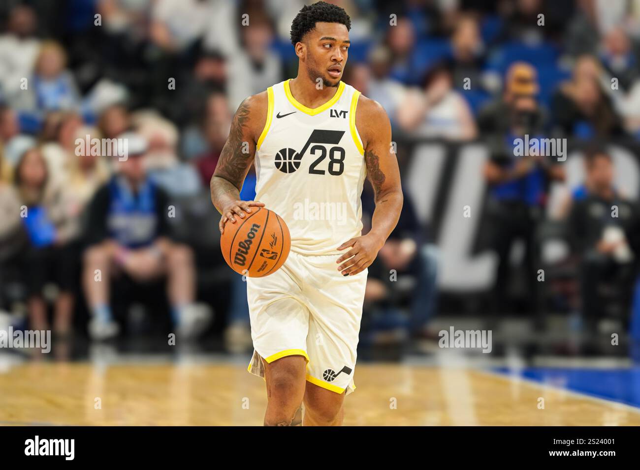 Orlando, Florida, USA, January 5, 2025, Utah Jazz guard Brice ...