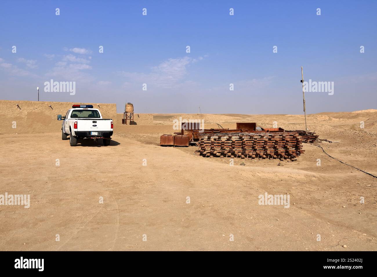 Uruk in Iraq - November 12 2024: archaeologists working at the ...