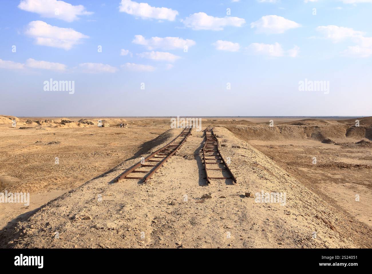 Uruk in Iraq - November 12 2024: tourists visit the excavation site in ...