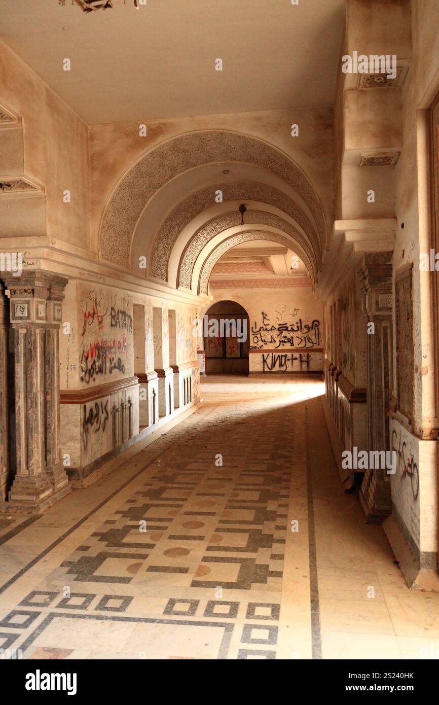 Hillah, Babylon in Iraq - November 13 2024: Inside the palace of the ...