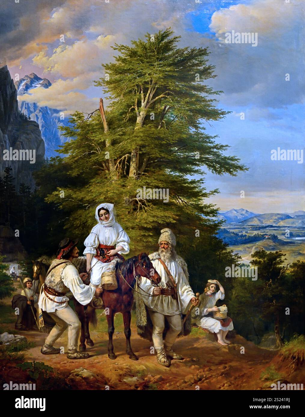 Romanian Family Heading for the Fair (1843-1844) by Miklos Barabas 1810 ...